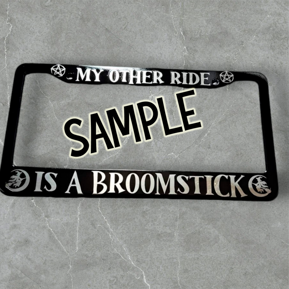 Custom Laser Engraved License Plate Frames – MsEville Fabrications